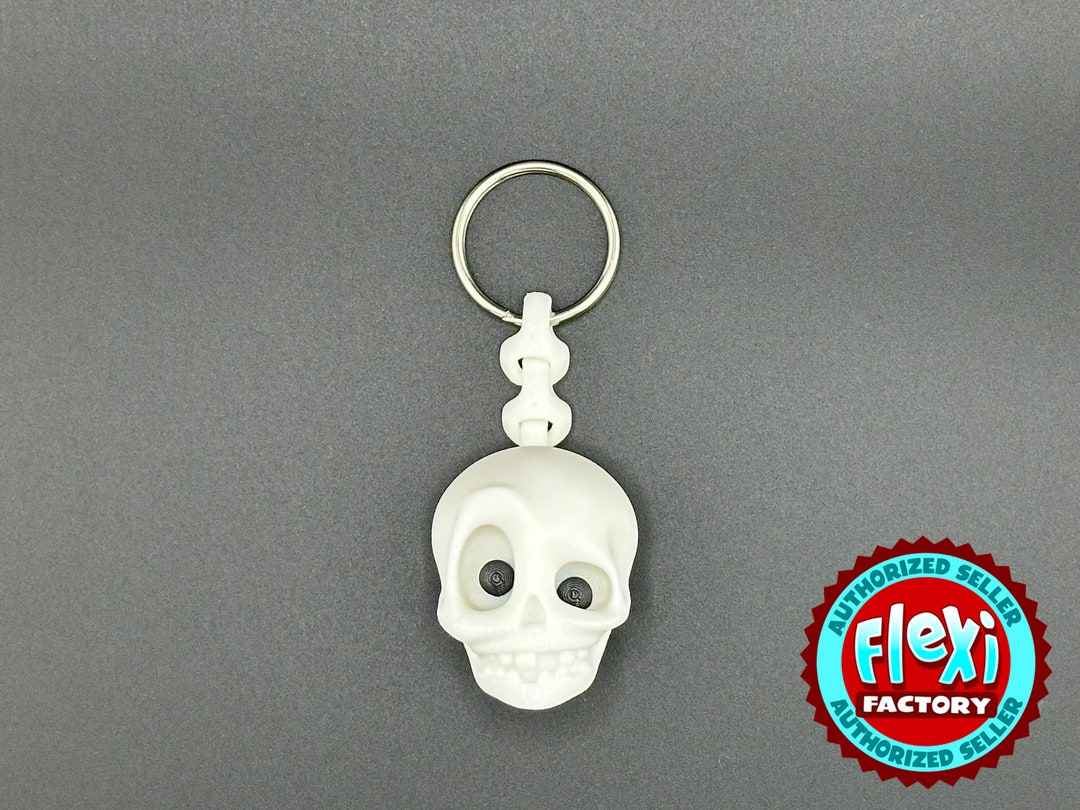 Spooky Skull Keychain 2 - Etsy