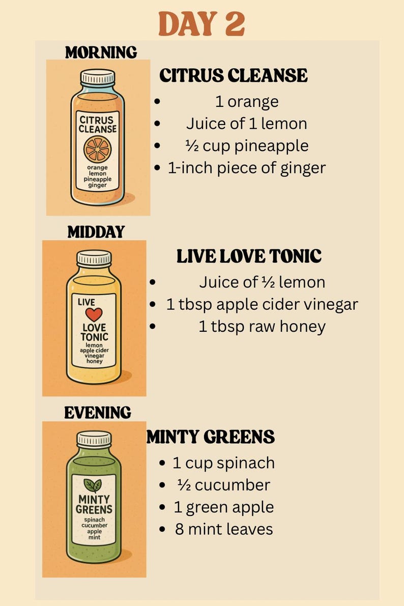 3 Day Liver Cleanse Juice Detox - Etsy