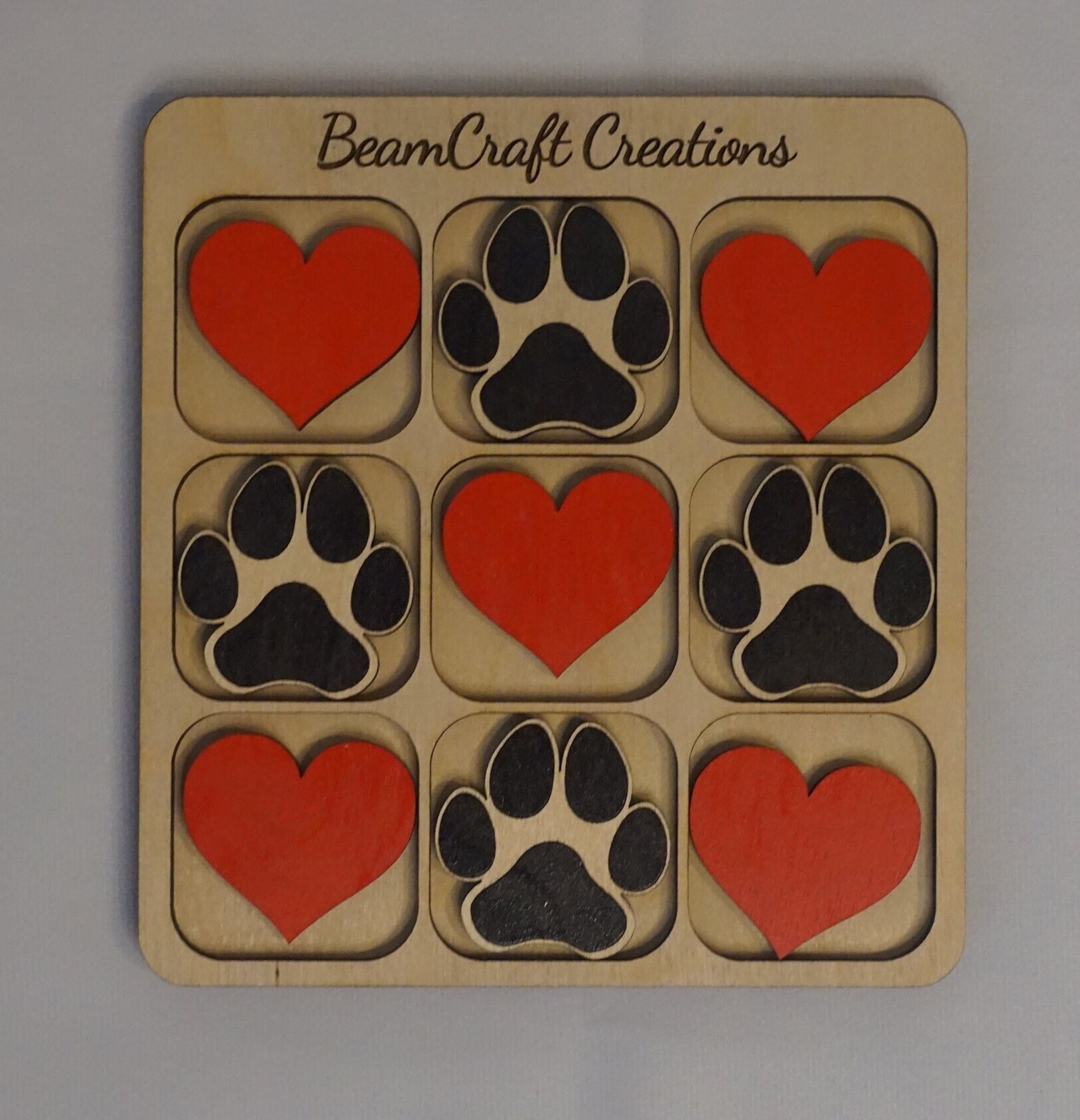 Personalized Tic Tac Toe Board - Etsy