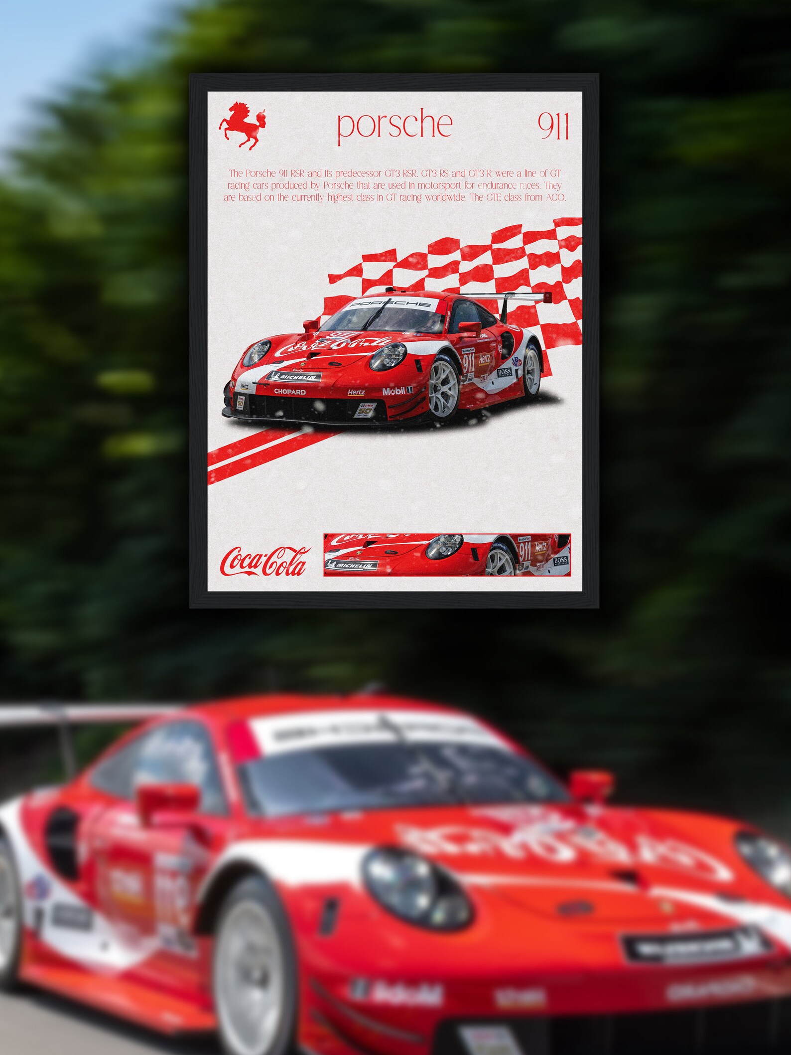Premium Sports Car Graphic Poster porsche 911 - Etsy