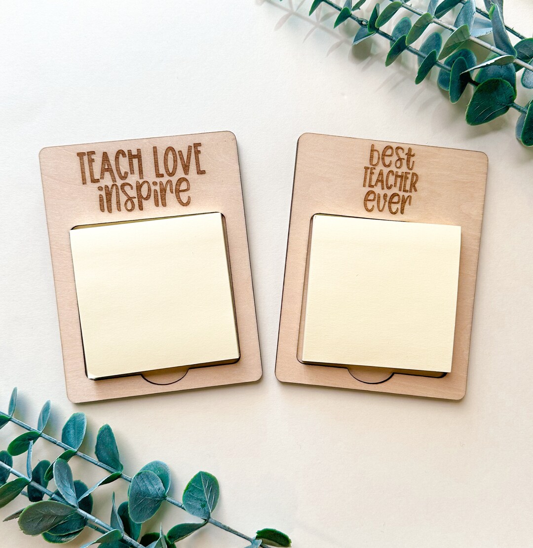 Teacher Post It Holder Teacher Gift Teacher Notes Teacher Appreciation ...