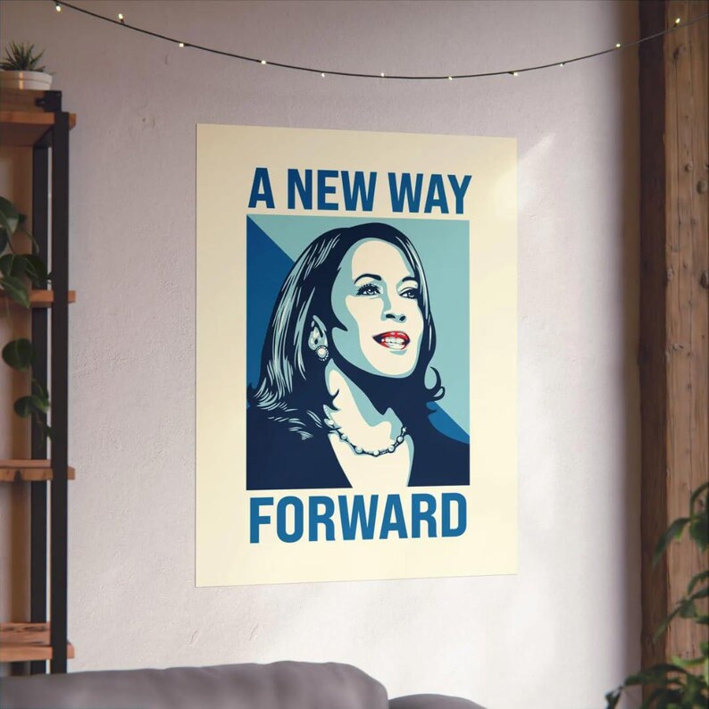 A New Way Forward Kamala 2024 Poster, Kamala Harris for President 2024 ...