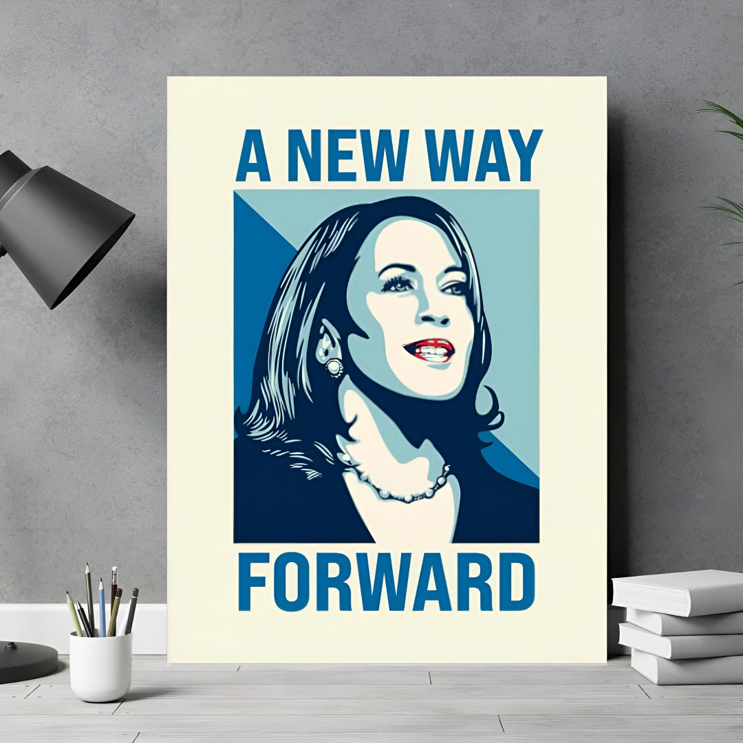 A New Way Forward Kamala 2024 Poster, Kamala Harris for President 2024 ...