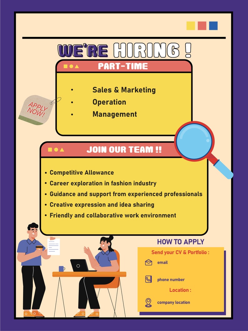 Hiring Poster - Etsy