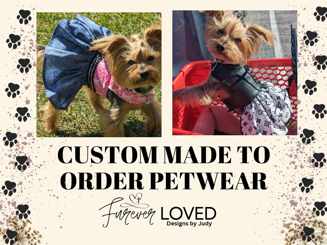 Custom Dog Dress With D-ring: Made-to-order Pet Outfit - Etsy