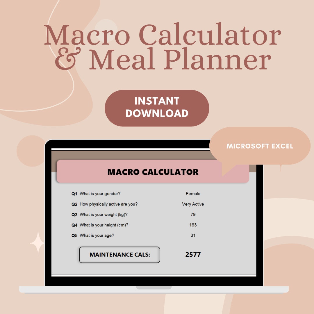Personalised Macro Calorie Calculator. Diet and Meal Plan ...