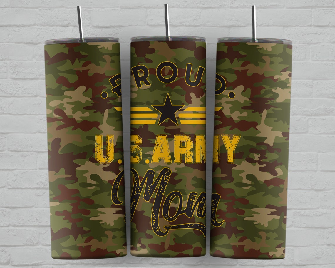 Army Mom Tumbler Wrap Sublimation Tumbler Design US Army Png 20oz ...
