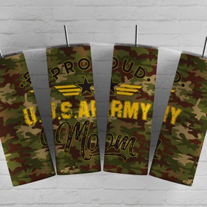 Army Mom Tumbler Wrap Sublimation Tumbler Design US Army Png 20oz ...