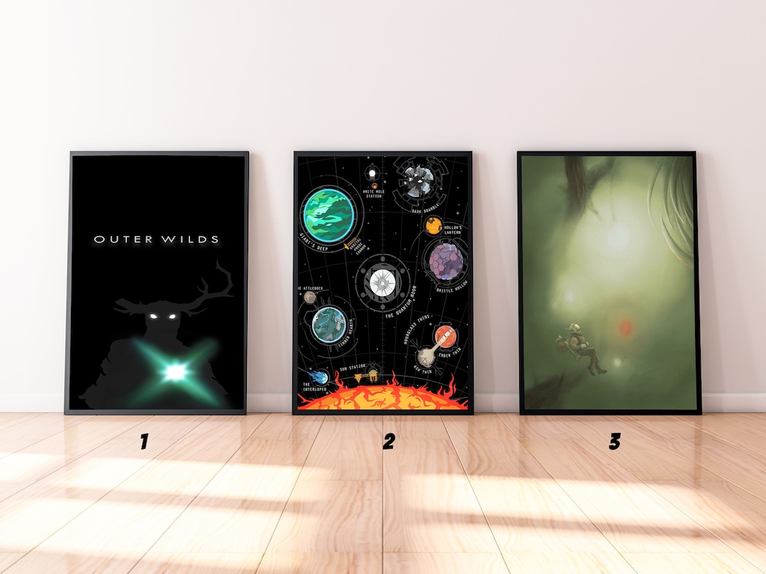 Outer Wilds Poster Outer Wilds Map Wall Art Fine Art Print Home Decor ...