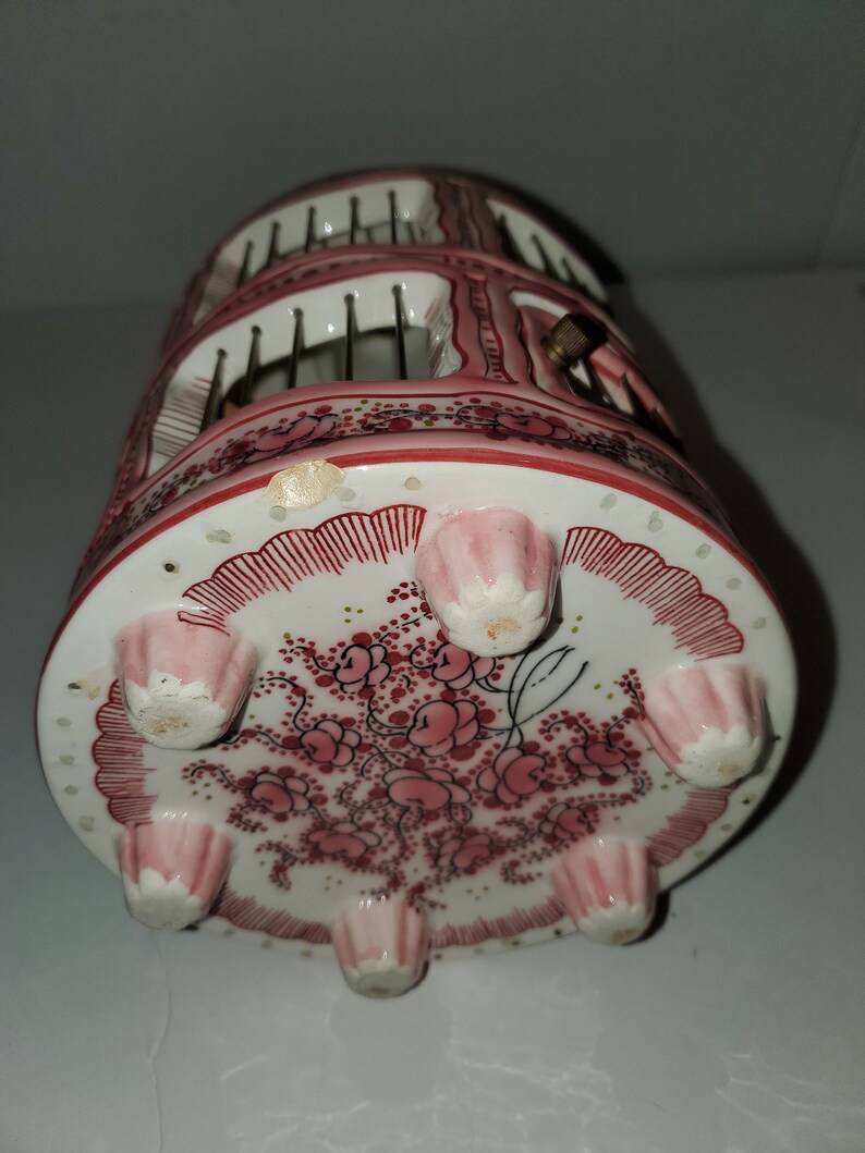 Vintage Italian Ceramic Parrot in Cage - Etsy