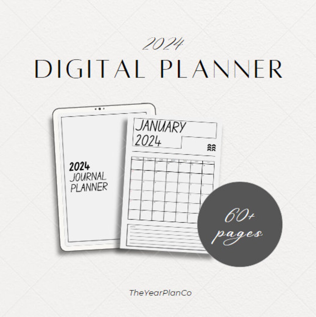 Digital Year Planner, Health Tracker Financial Planner, to Do List, and ...