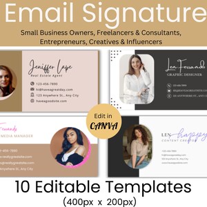 Email Signature Templates, Gmail Signature, Small Business Owners, Real ...
