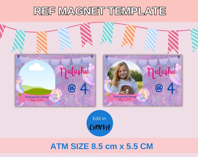 Square Magnet Template, Magnet Template Svg, Magnet Sublimation ...