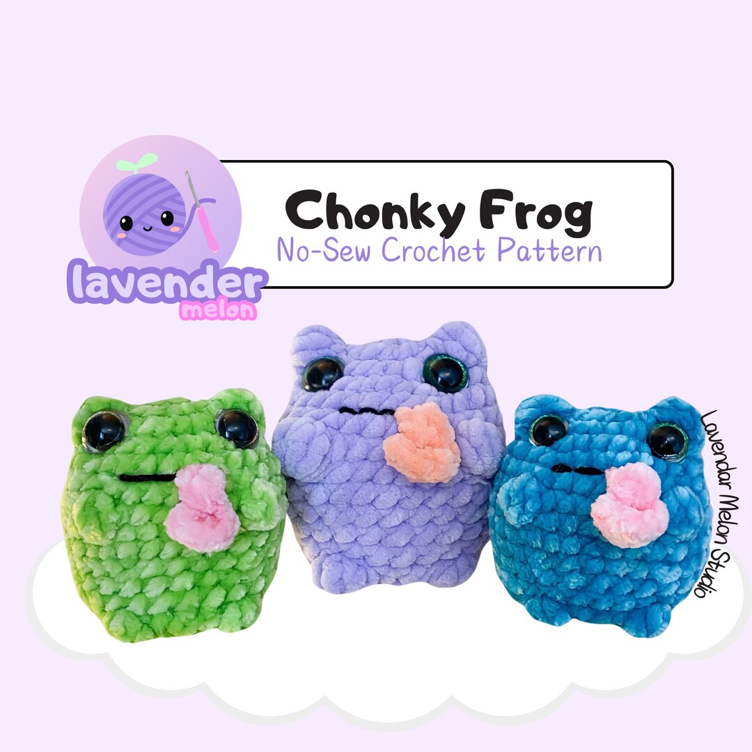 Chonky Frog No Sew Amigurumi Crochet Pattern - Etsy