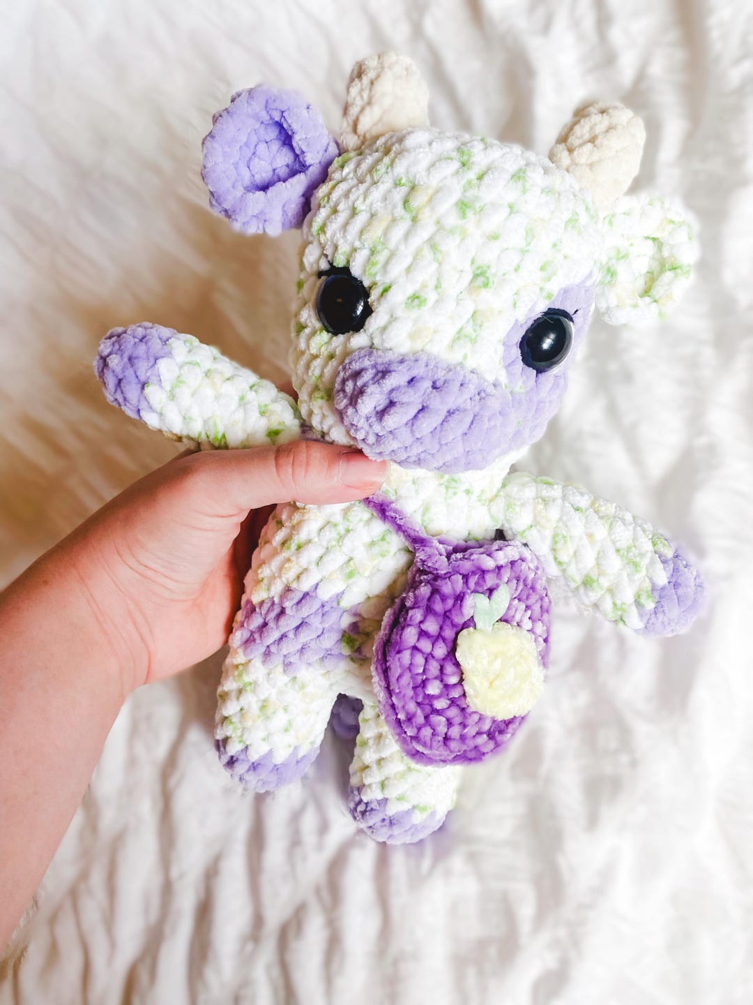 Lavender Lemonade Cow Crochet Amigurumi Plush - Etsy