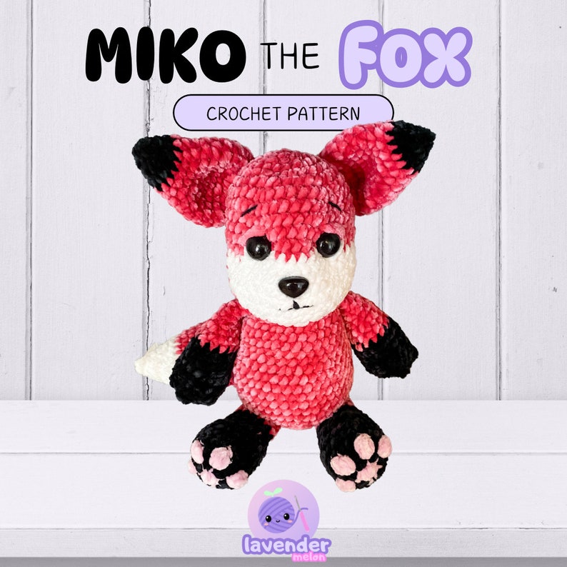 Miko the Fox Crochet Amigurumi Pattern - Etsy
