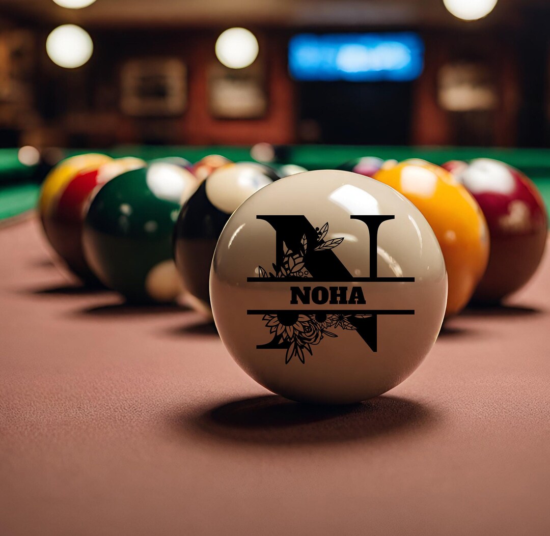 Personalized Cue Ball Billiards Ball Engraved Ball Gift for Dad Pool ...