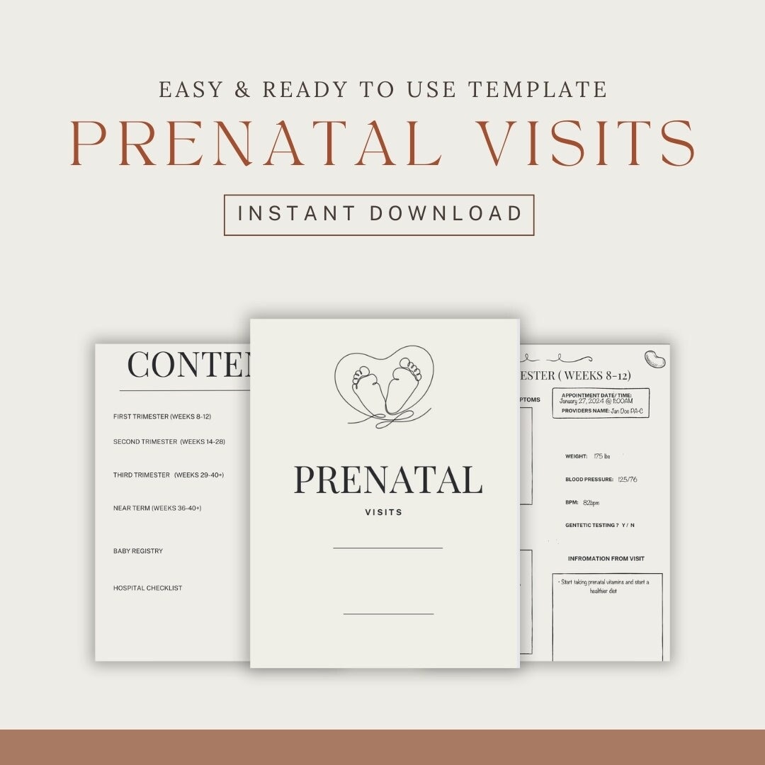 Prenatal Visits: Navigating the Prenatal Pathway to Parenthood - Etsy