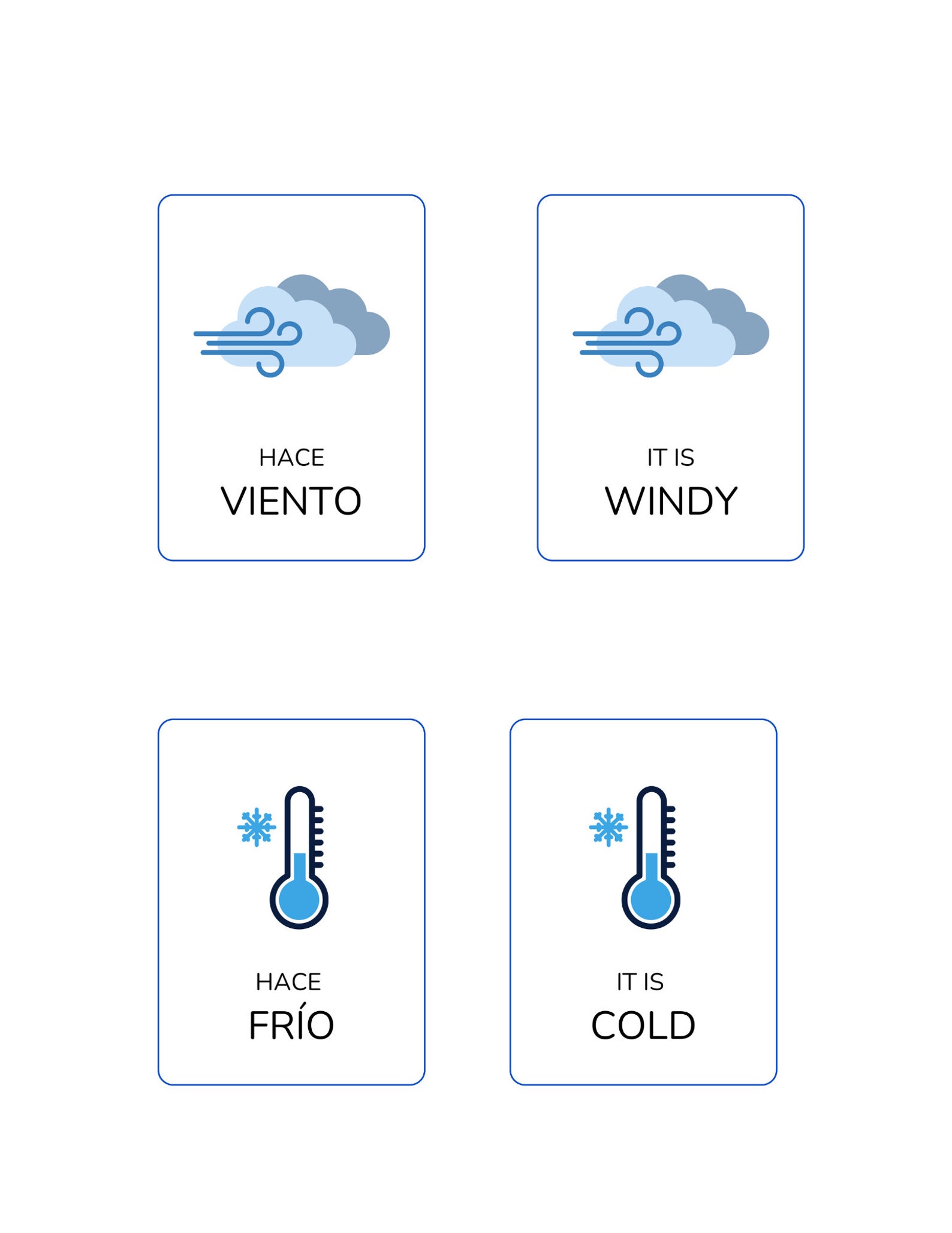 Memory Game - Weather in Spanish. Clima - Juego De Memoria - Etsy