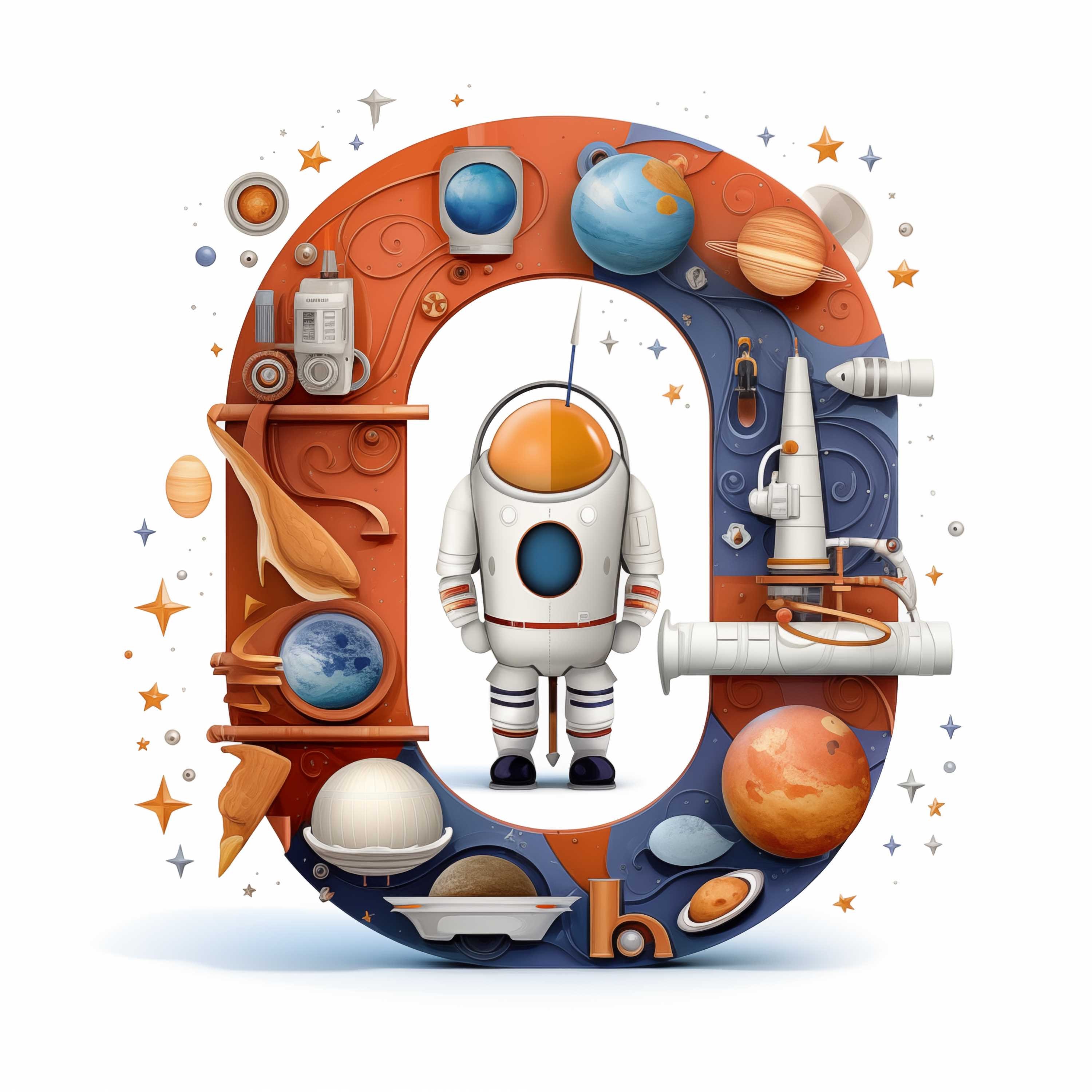 26 Set Cosmic Alphabet Letters Digital Download Space Theme - Etsy