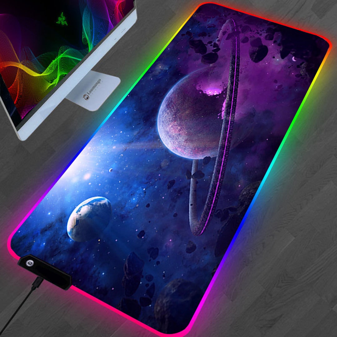 Led Gaming Mouse Pad, Cool LED, RGB Xxl Gaming Mat, LED Lighting, Non ...