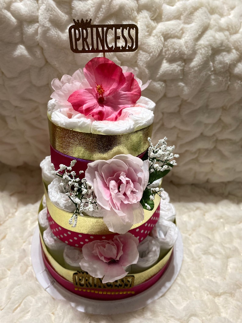 Princess Royale Diaper Cake - Etsy