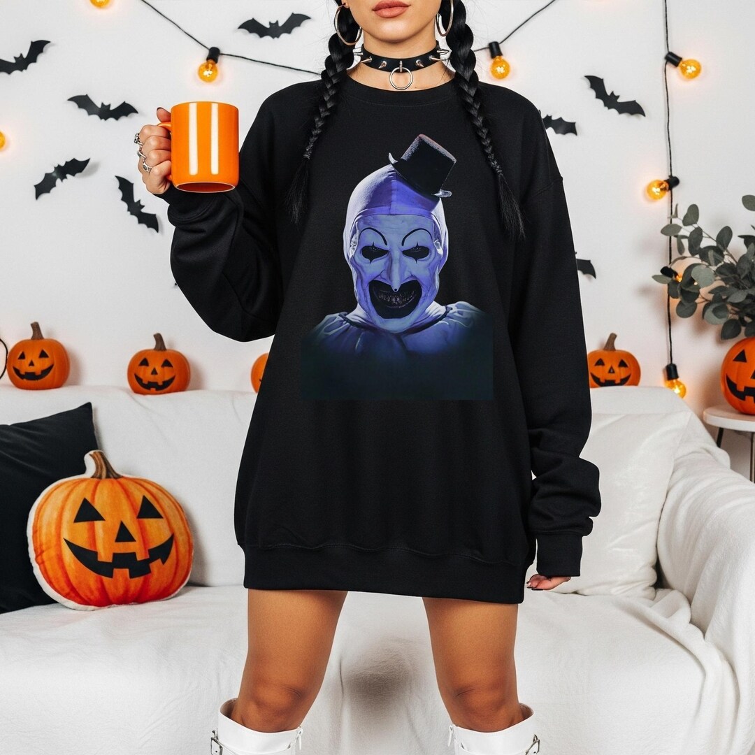 Terrifier Art the Clown Sweatshirt: Scary Halloween Horror Movie Jumper ...