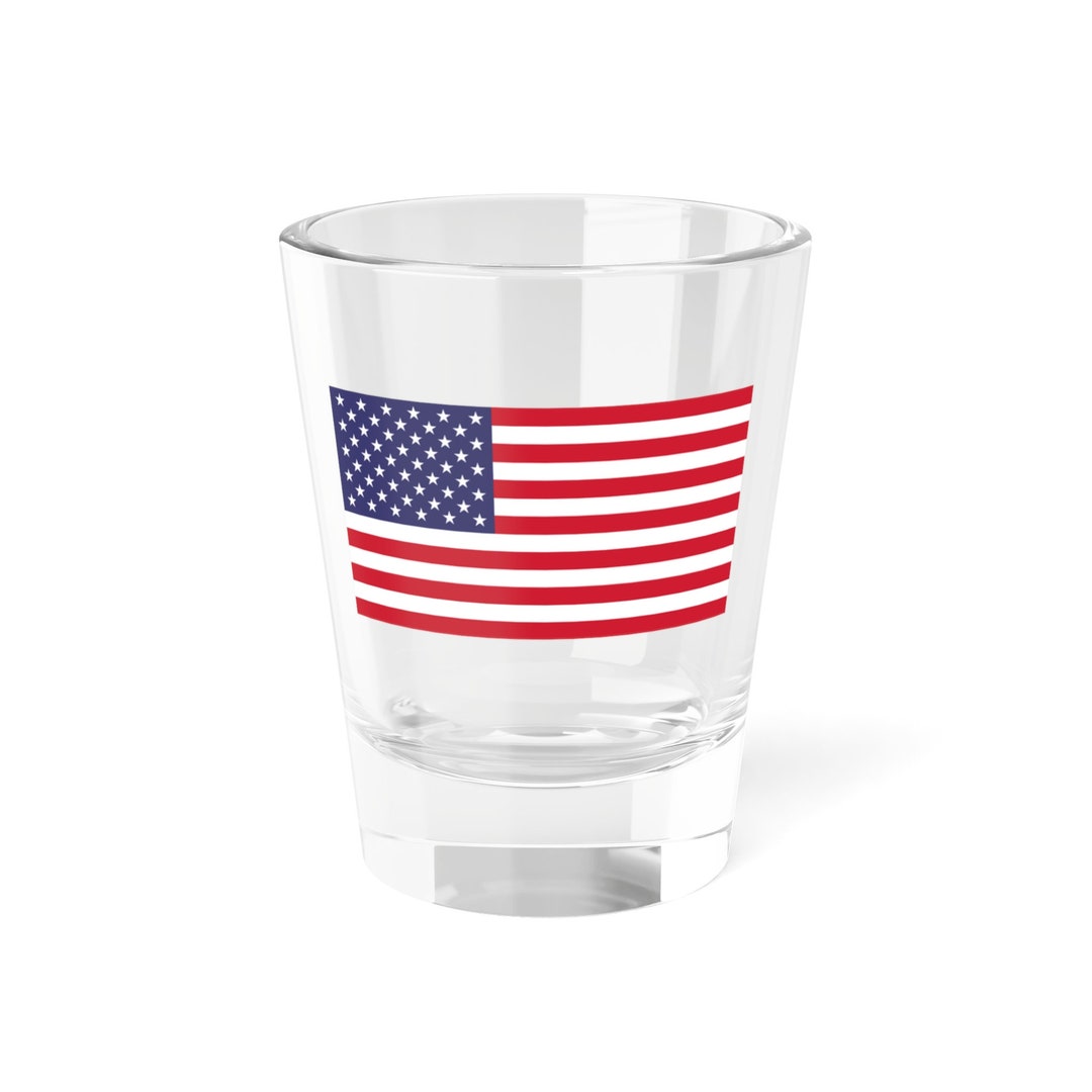 American Flag Shot Glass, 1.5oz - Etsy