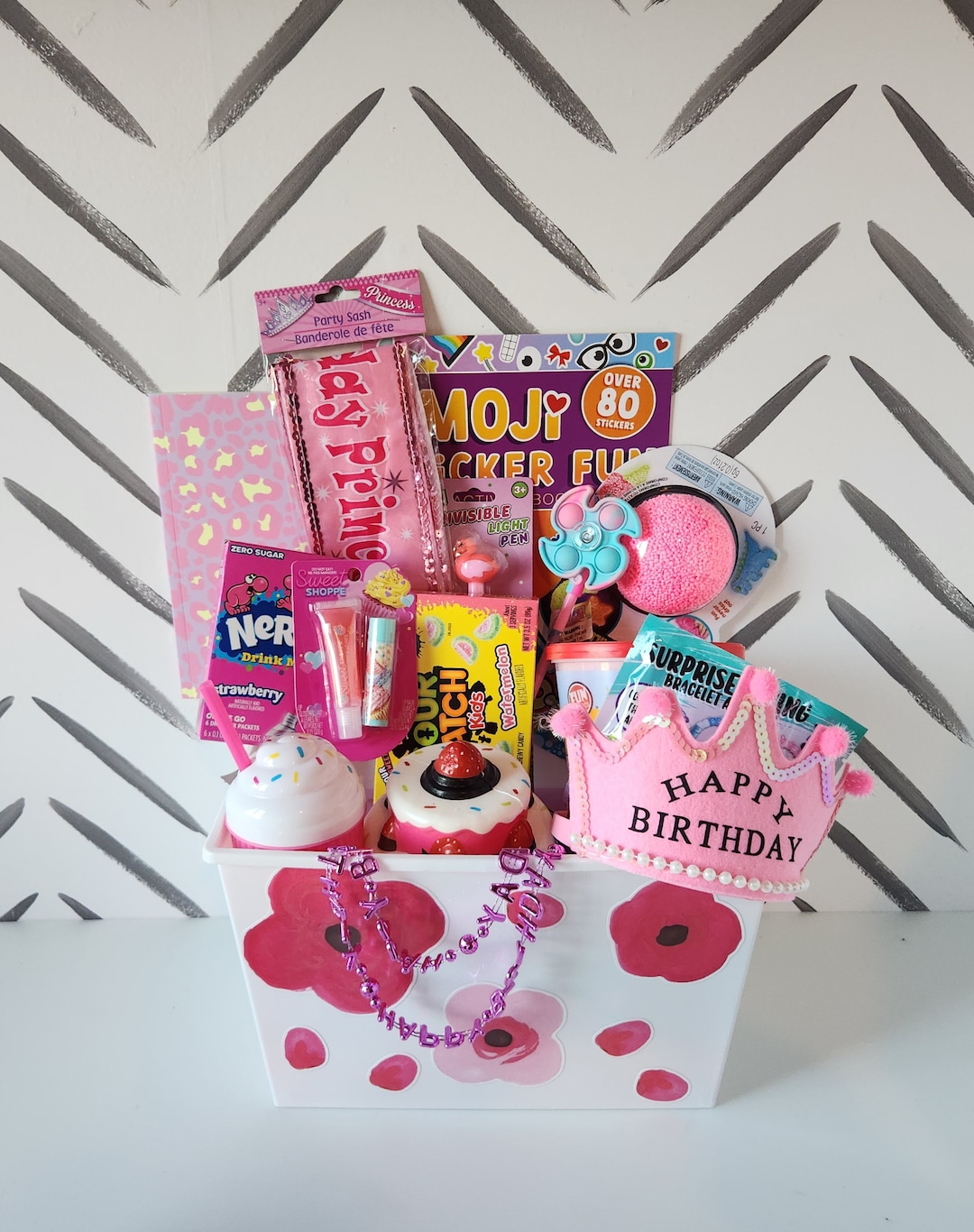 Girls Pre-filled Birthday Gift Basket Birthday Gift Girls Birthday ...