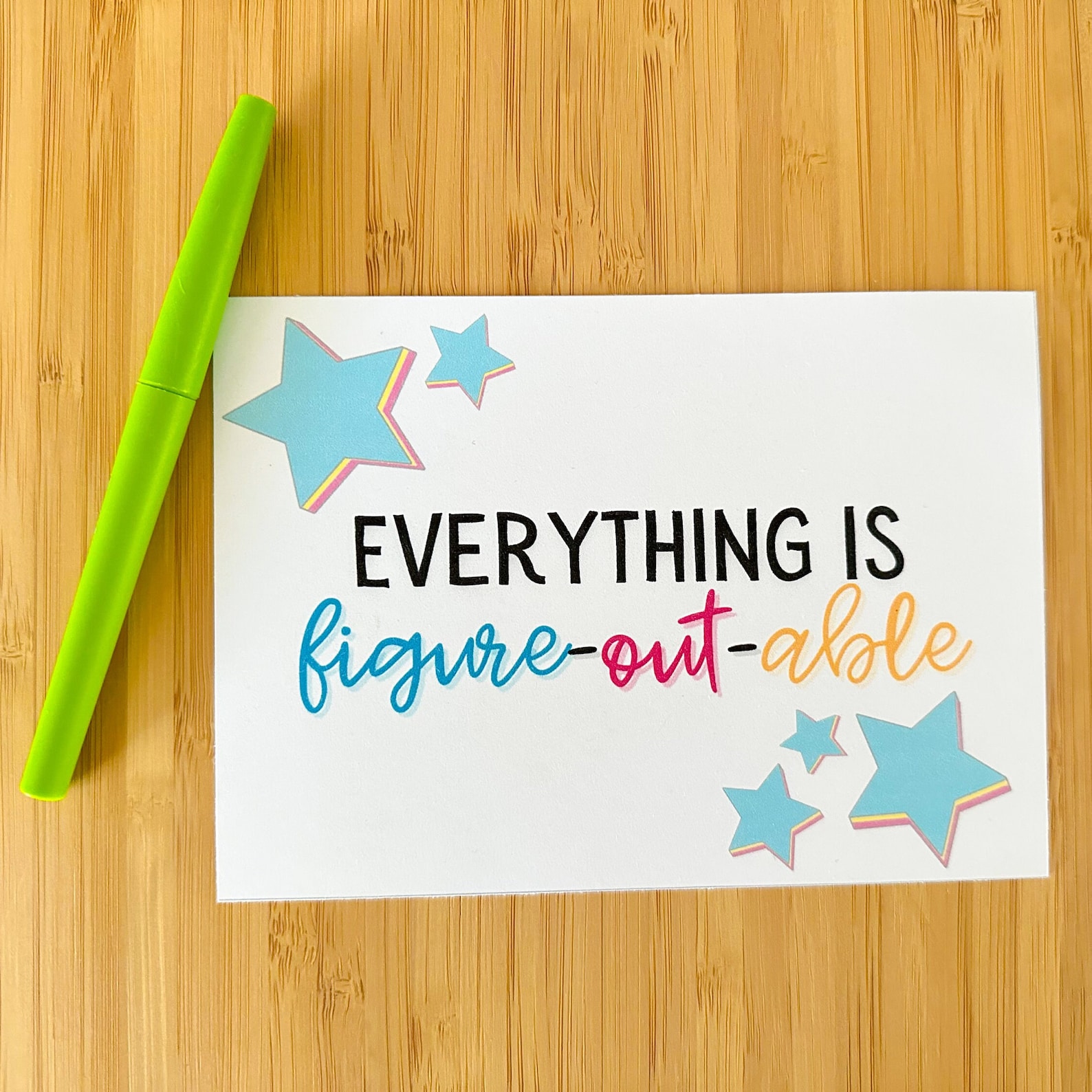 Positive Affirmation Cards for Students | Student Affirmation Cards ...