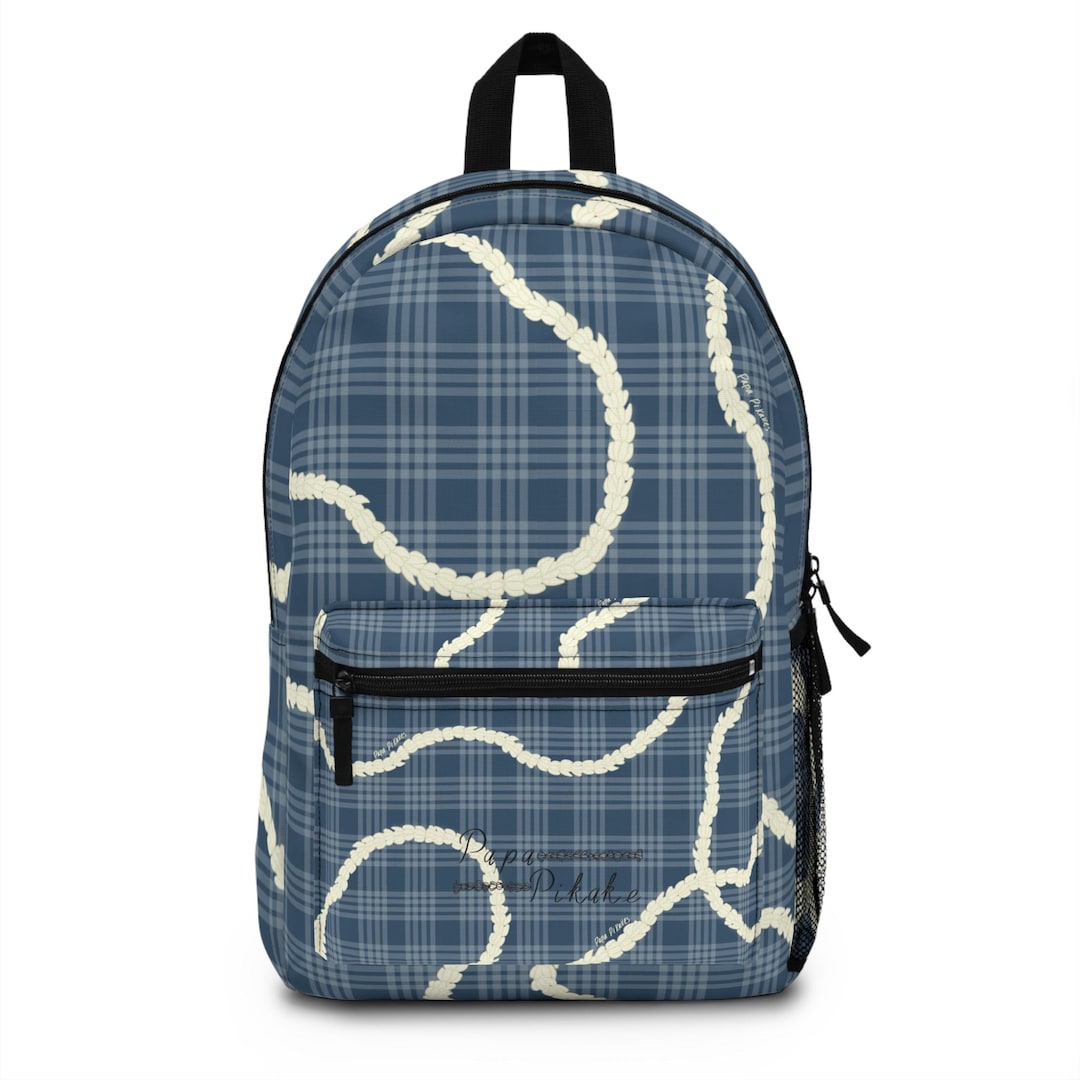 Blue Palaka and Pikake Lei Backpack - Etsy