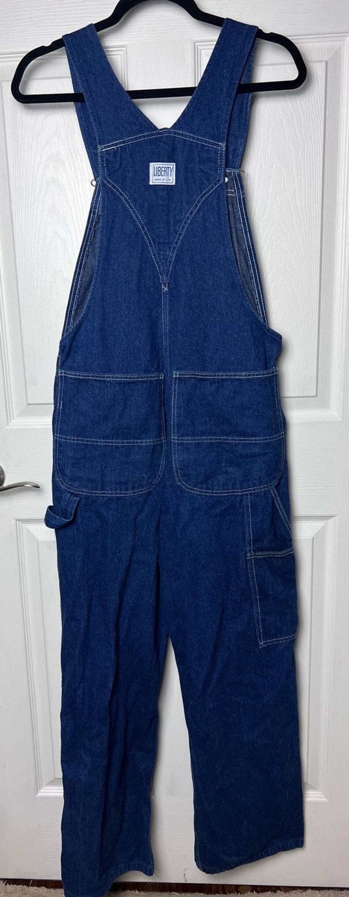 Vintage Liberty Bib Overalls Men's 32x30 Denim Carpenter Straight Leg ...