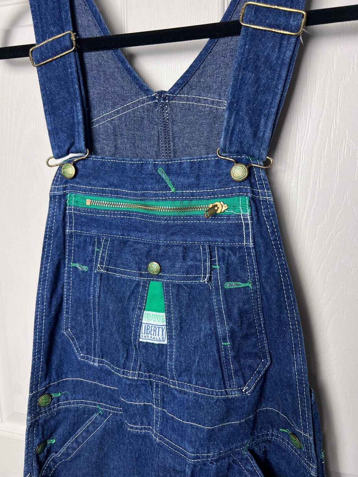 Vintage Liberty Bib Overalls Men's 32x30 Denim Carpenter Straight Leg ...