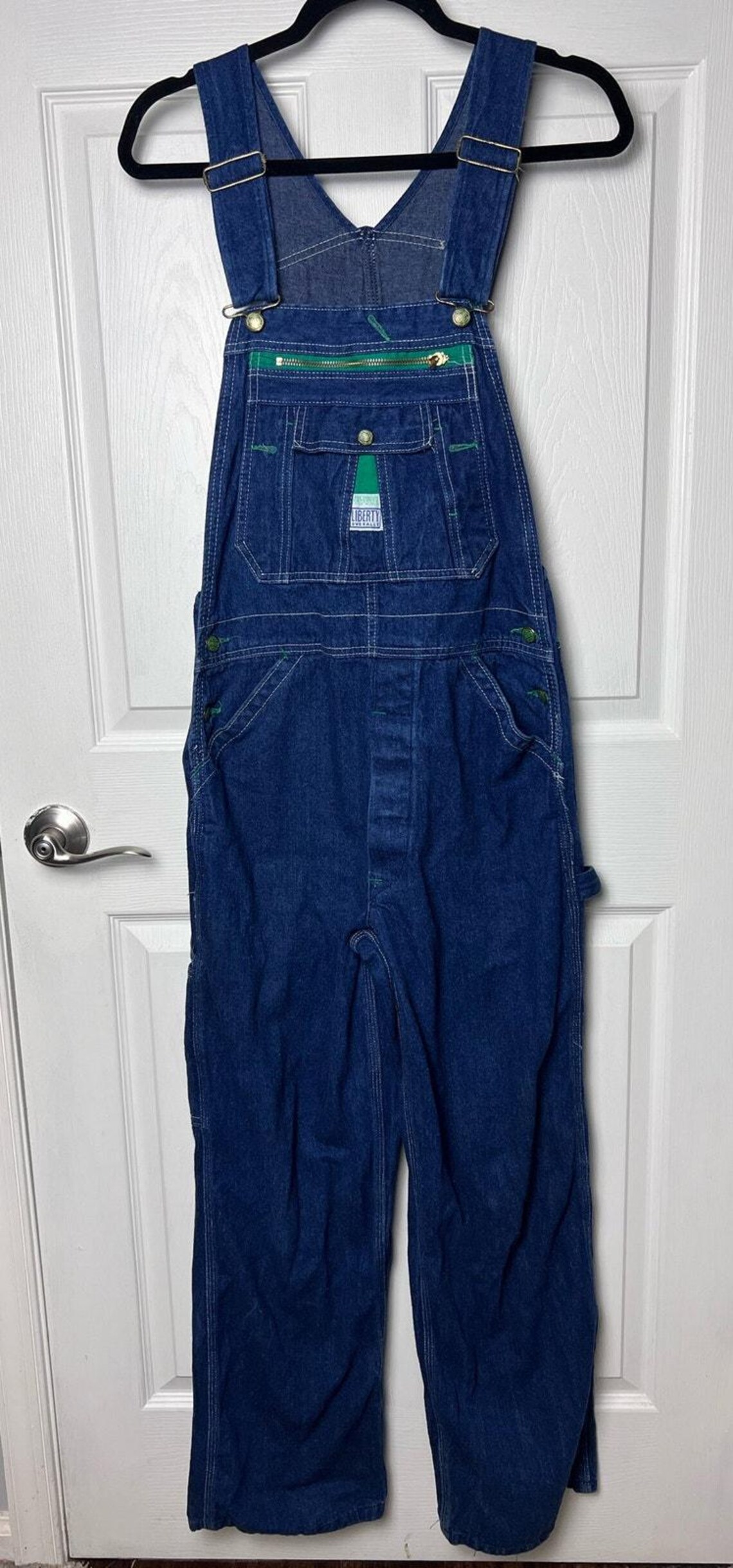 Vintage Liberty Bib Overalls Men's 32x30 Denim Carpenter Straight Leg ...