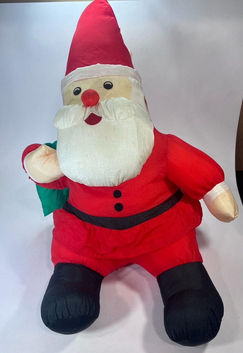 Vintage Paracutes 90s Nylon Parachute Puffy Santa Clause Stuffed Puffy ...