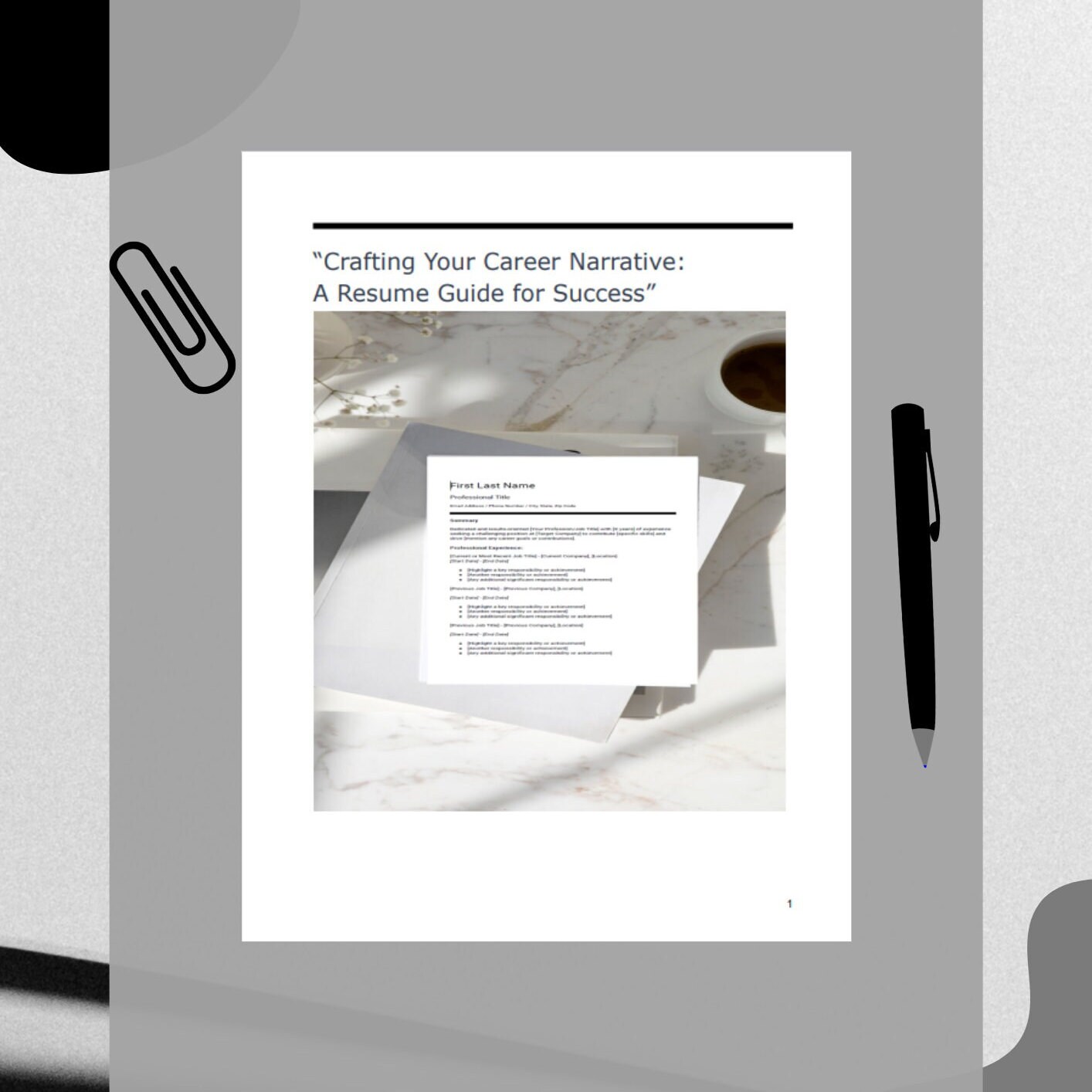 Easy Modern Professional Template Extras List. Minimalist Simple Design ...