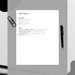 Easy Modern Professional Template Extras List. Minimalist Simple Design ...