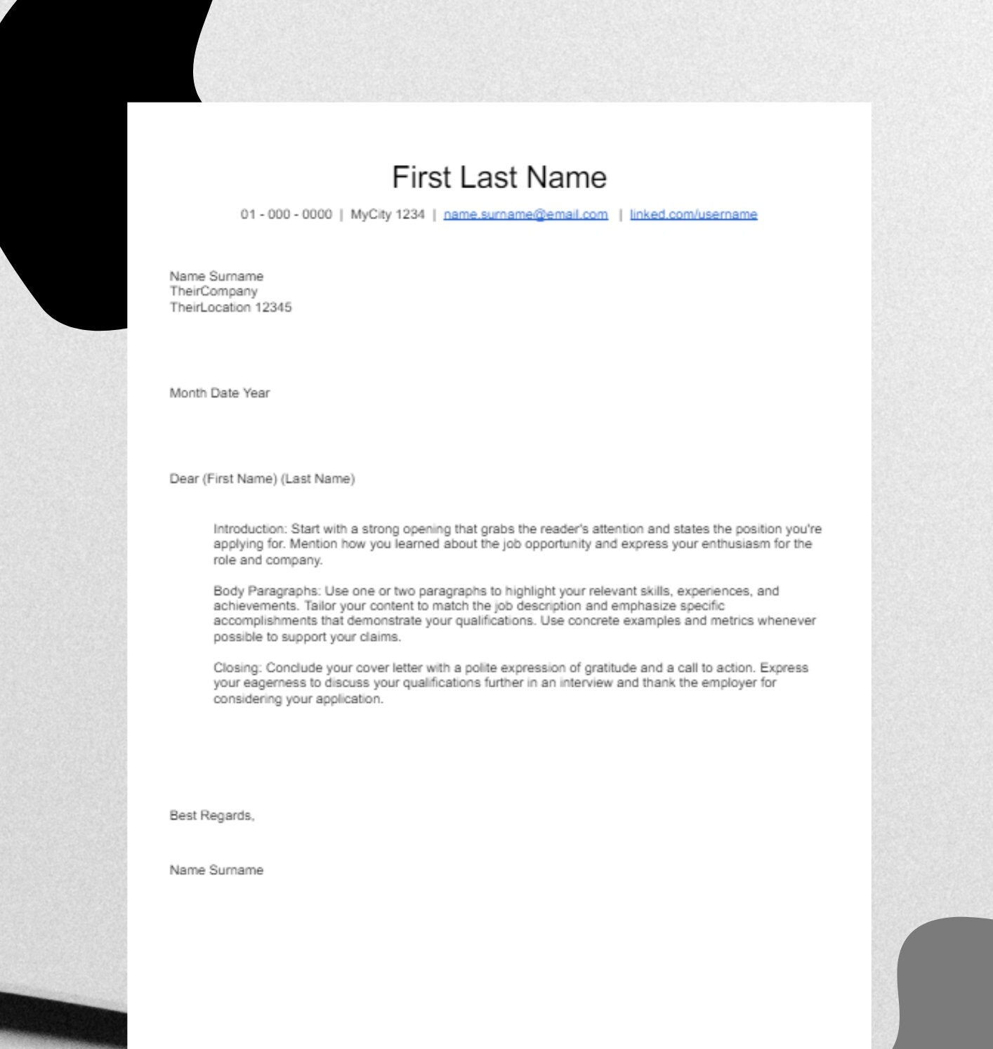ATS Simple Resume Template Extras List. Minimalist Design Microsoft ...