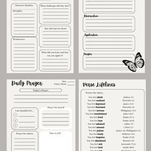 Minimalistic Digital Bible Study Journal | Bible Study Template ...