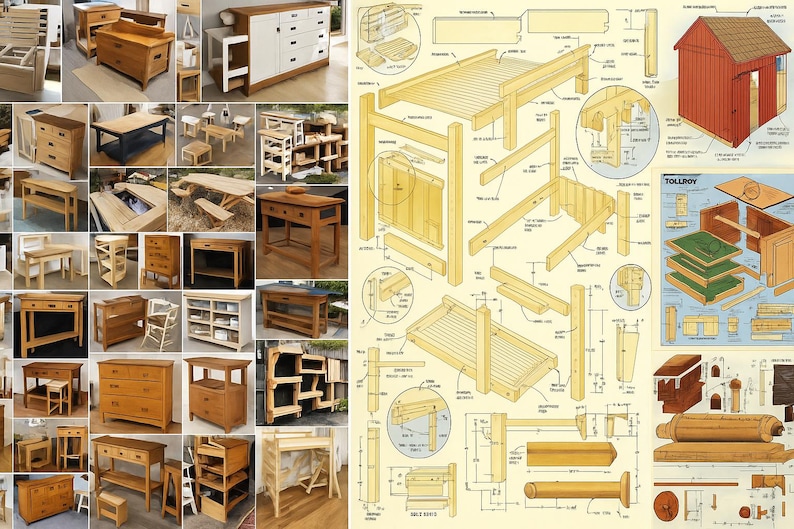 1000+ Woodworking Plans Bundle 2026 | Clean & Organized DIY Furniture ...
