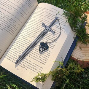 Leatherette Sword Bookmark, Fantasy Bookmark, Elven-inspired Bookmark ...