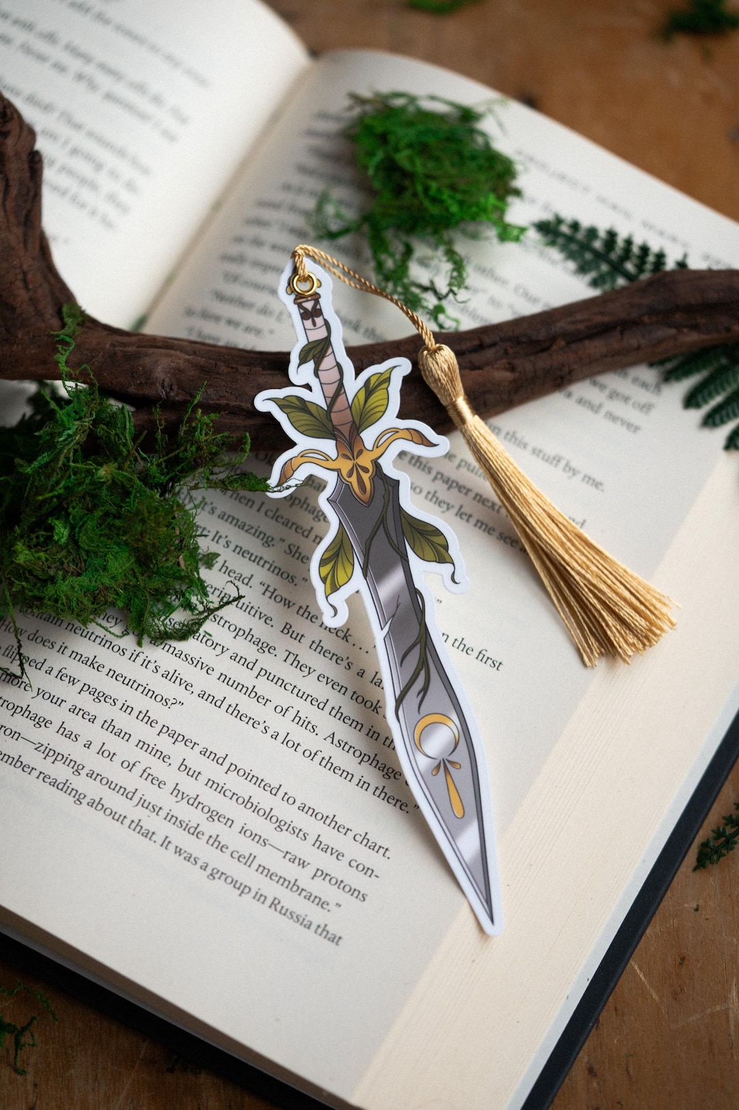 The Ivy Sword Bookmark - Etsy