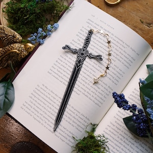 Starfall Blade Faux Leather Bookmark - Etsy