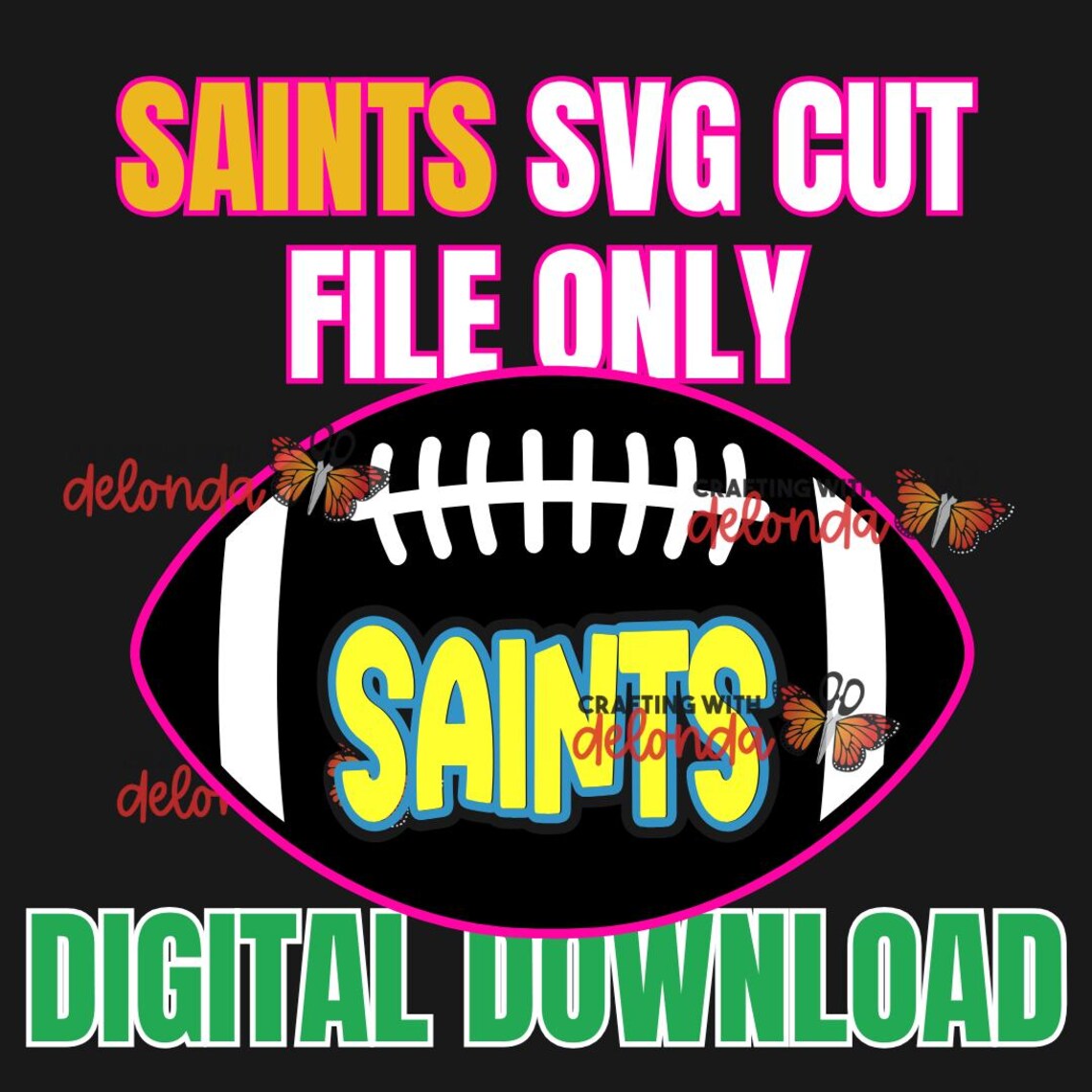 SAINTS SVG CUT File Only (digital Download) - Etsy