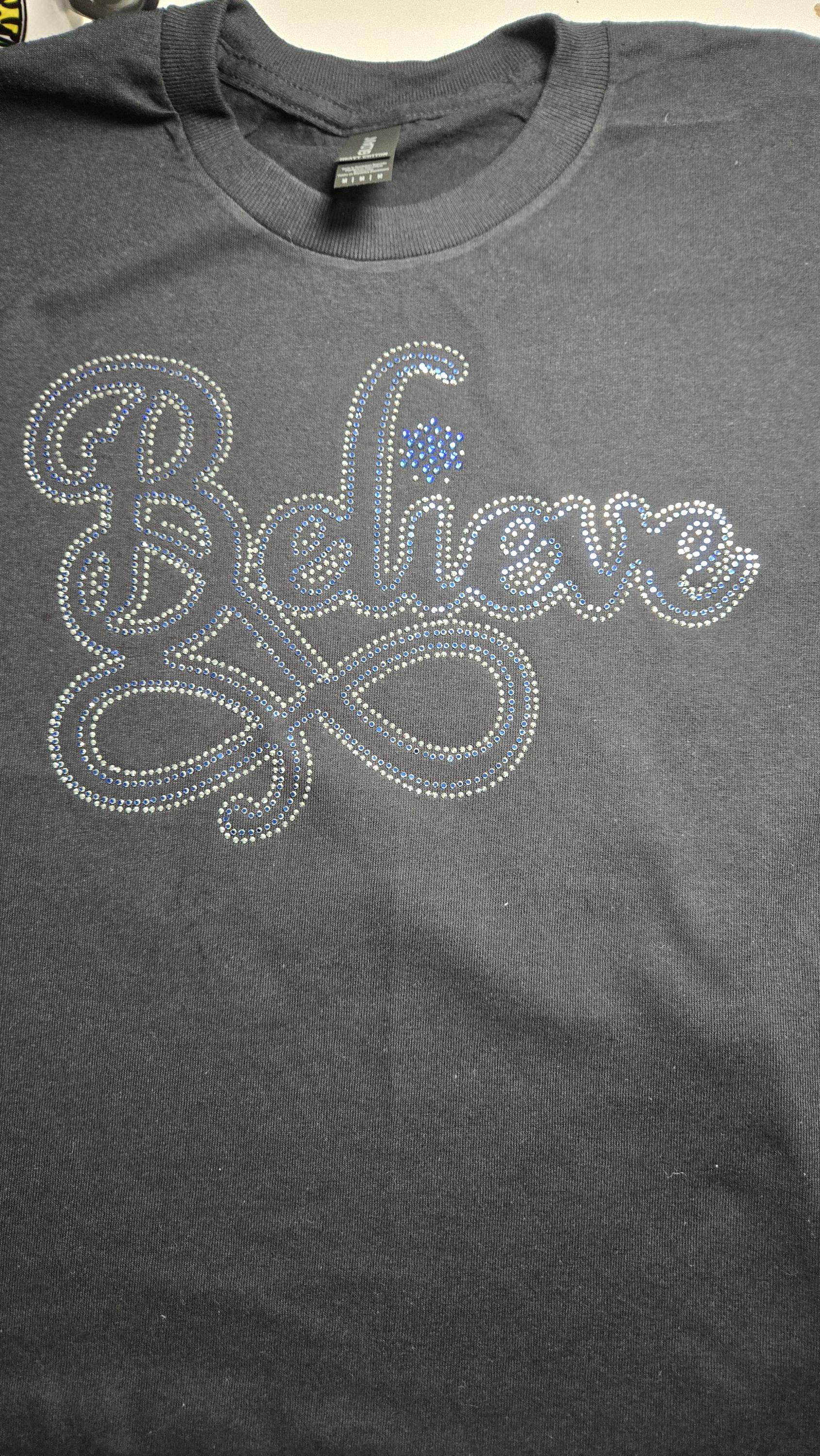 Believe Rhinestone Template for SS6 or SS10 Hotfix Template | Digital ...