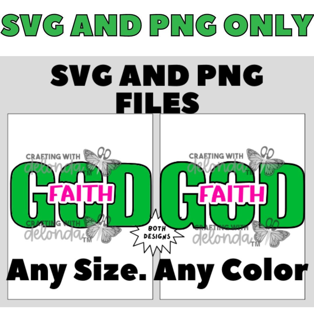 FAITH in God - SVG and PNG Files! - Etsy