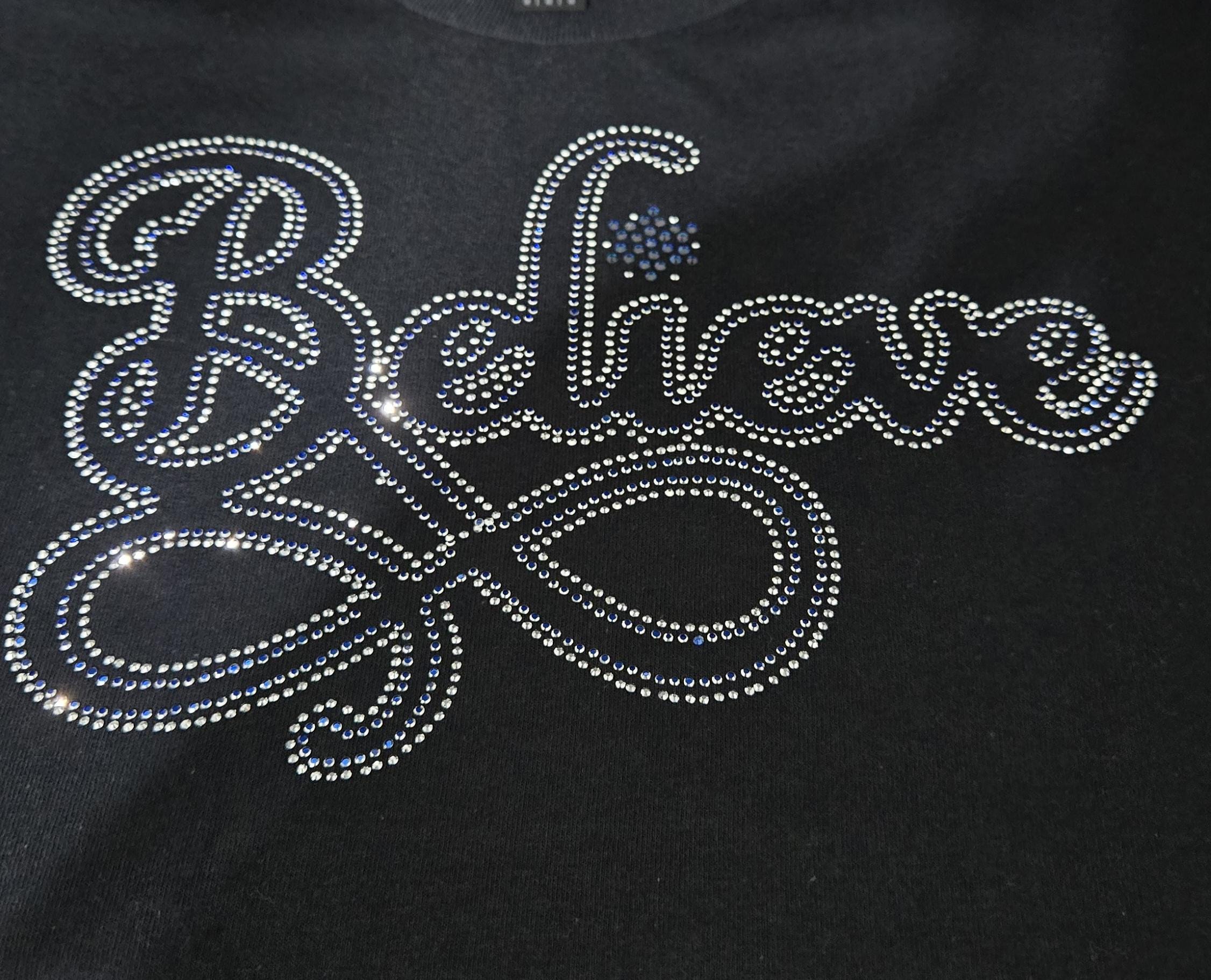 Believe Rhinestone Template for SS6 or SS10 Hotfix Template | Digital ...