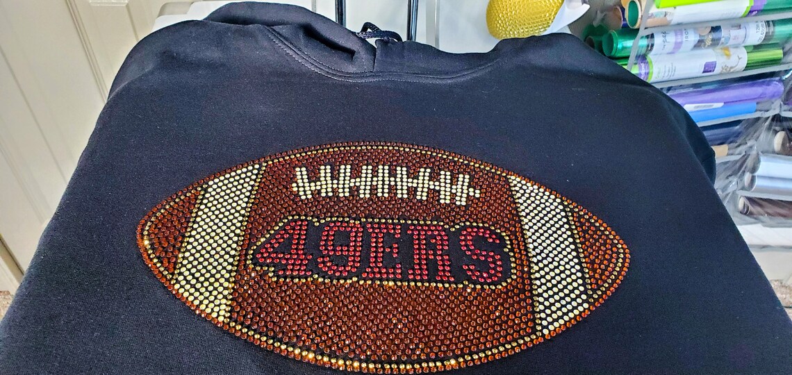 49ers Bling Template! - SS10 Hotfix Rhinestone Template - Digital File ...
