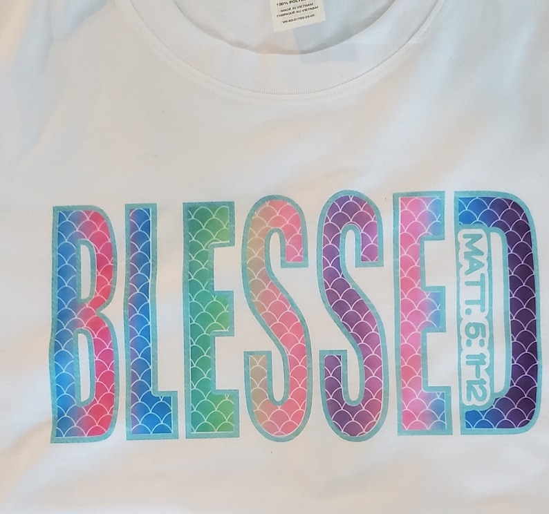 Blessed SVG: Christian Scripture Design (digital Download) - Etsy