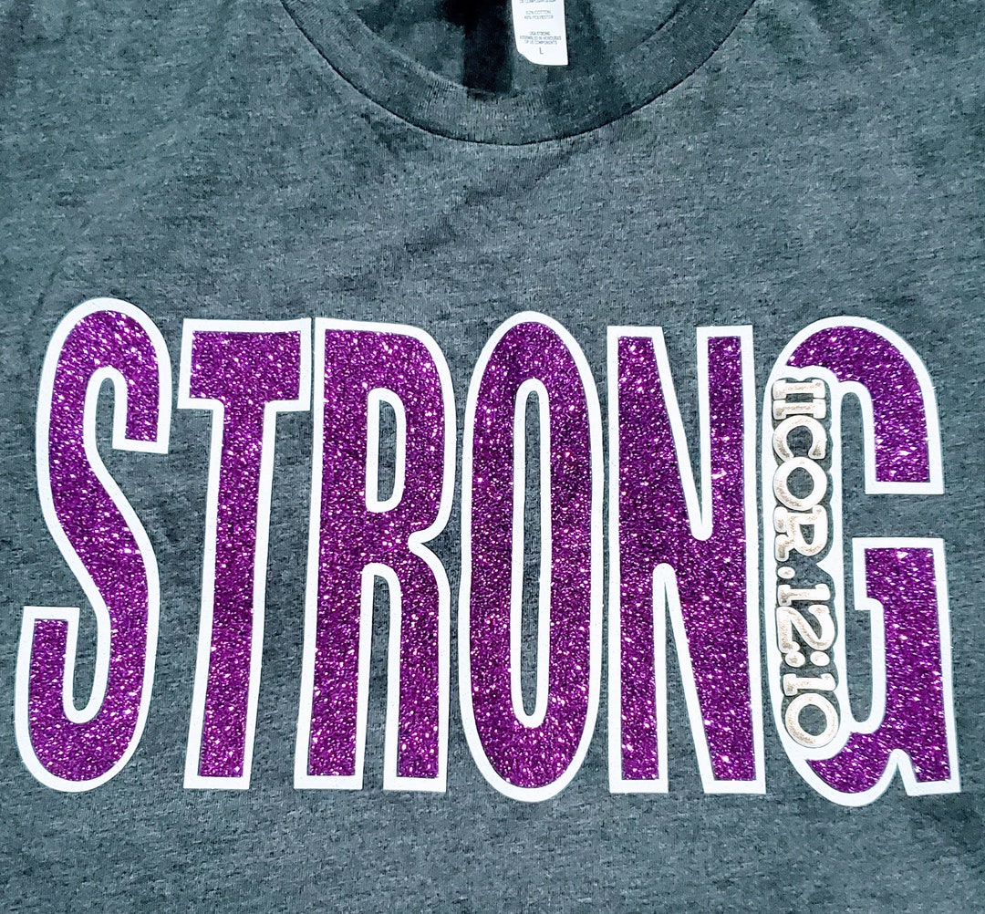 STRONG 2 Cor. 12:10 SVG Template (digital Download) - Etsy